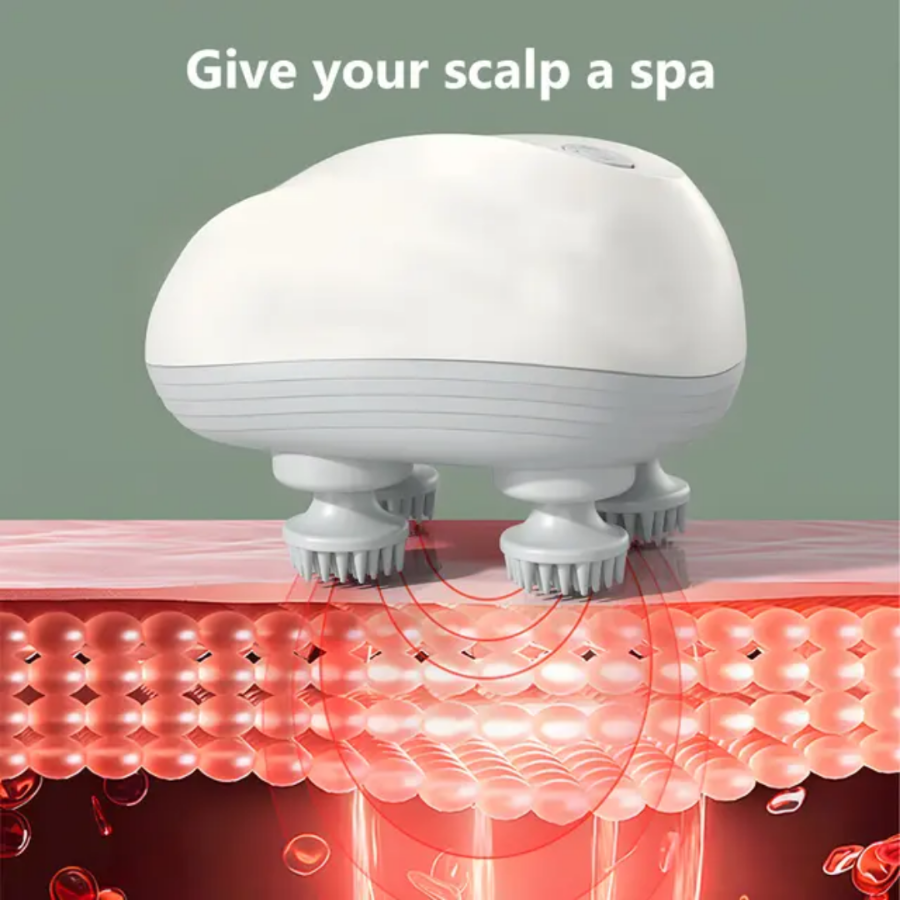 INVIGO Electric head, scalp massager Advance Red-Light Therapy for Boo